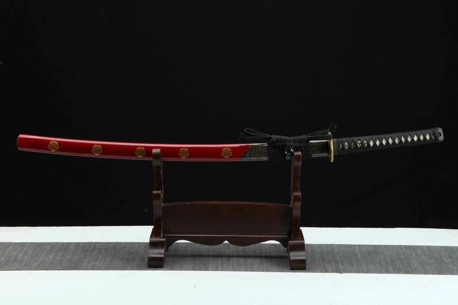 Katana Fleur de Feu (Acier Damas) | Mon Katana