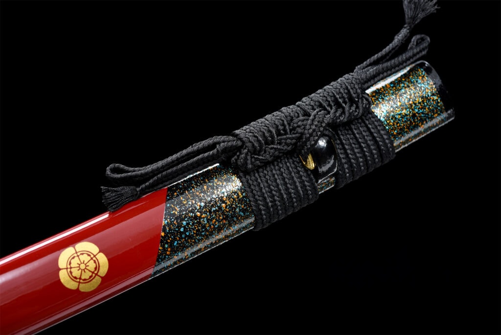 Katana Fleur de Feu (Acier Damas) | Mon Katana