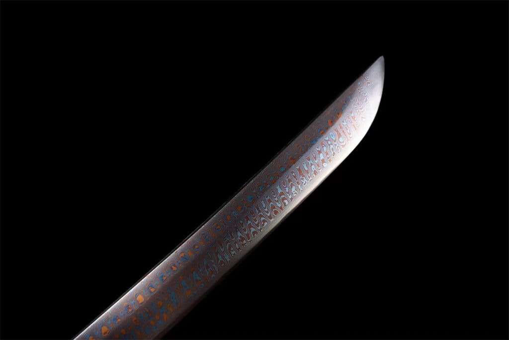 Katana Magma (Acier Damas Rouge) | Mon Katana